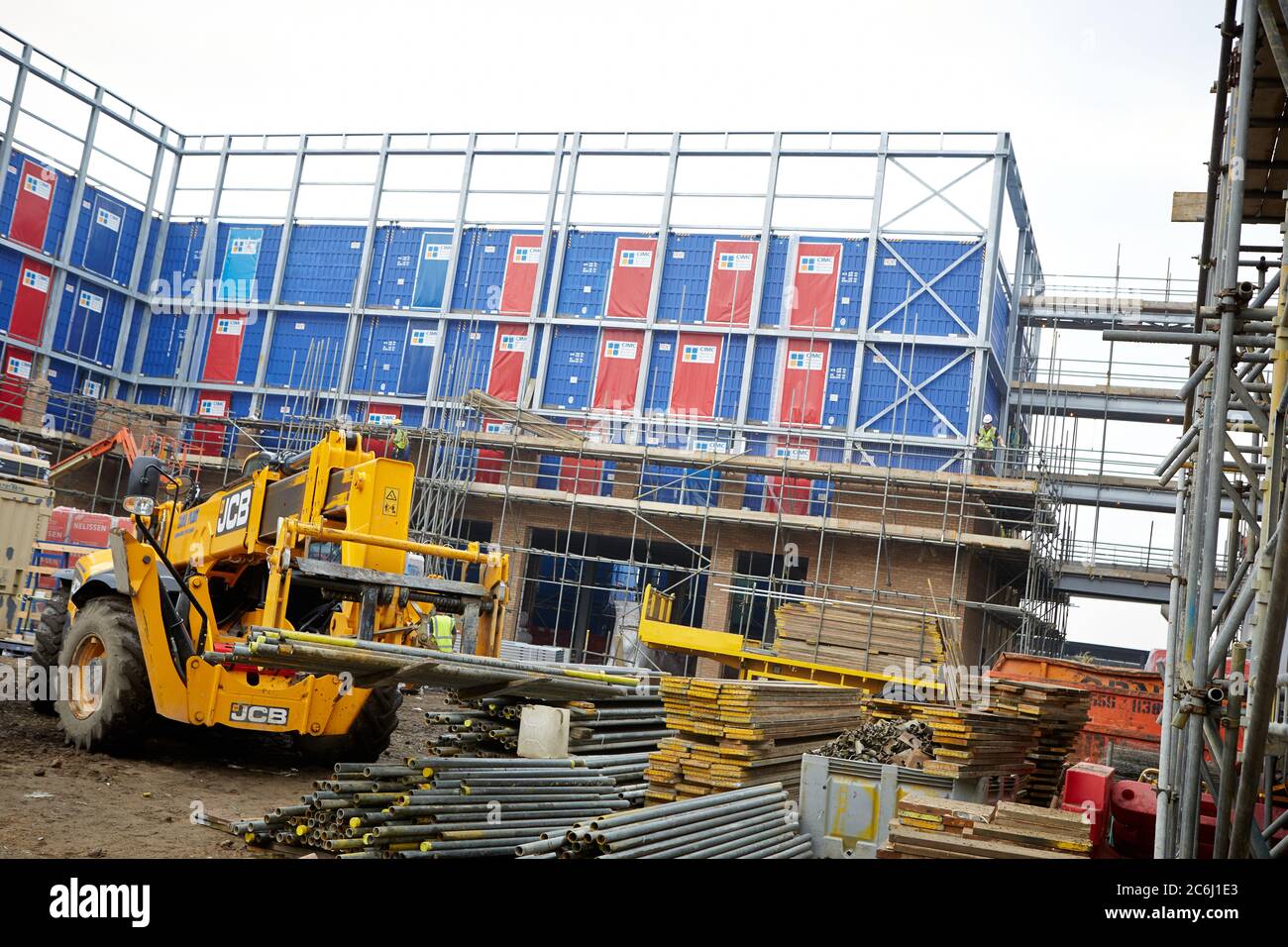Construction Site, modular building Stock Photo - Alamy
