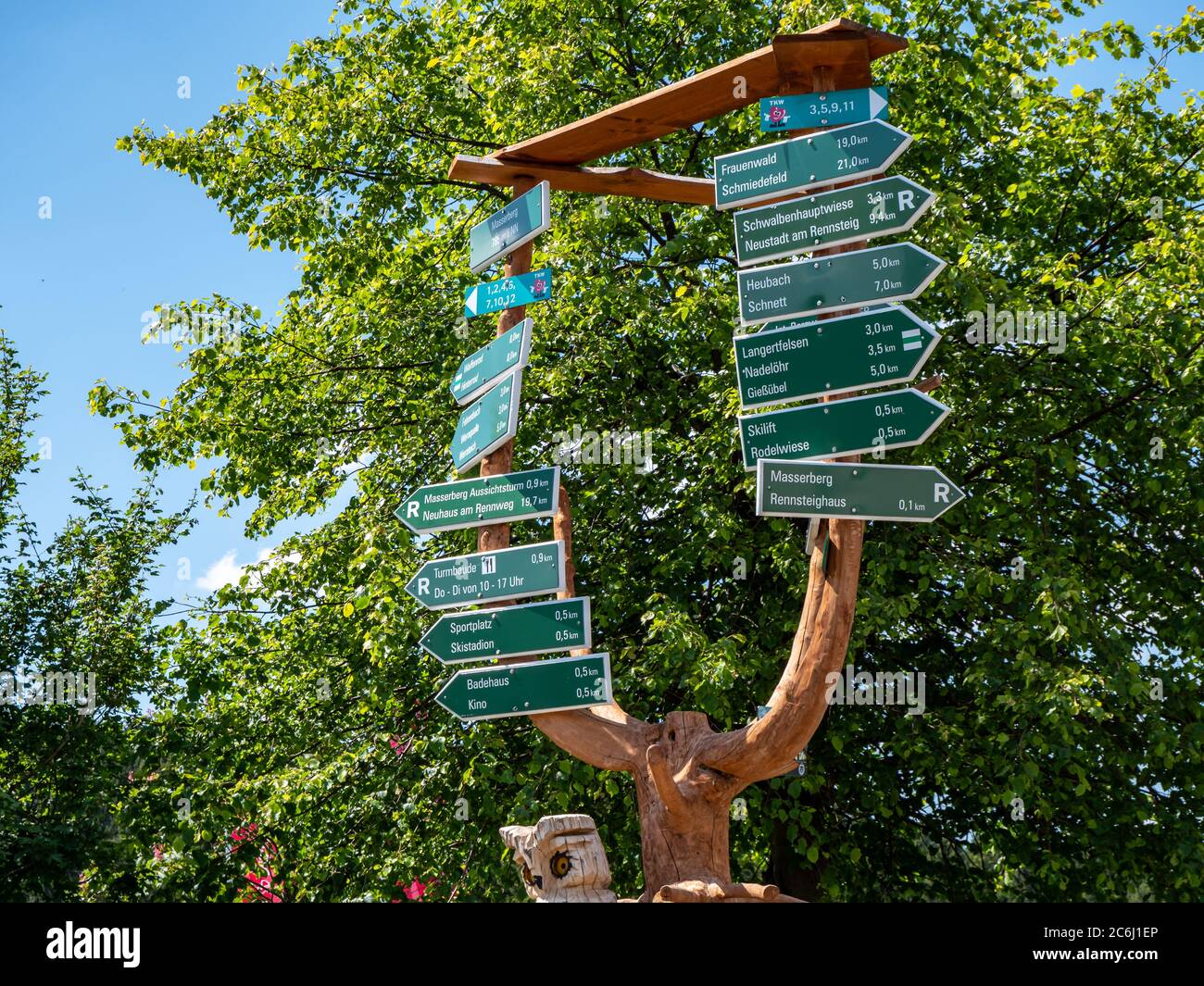 Rennsteig Sign High Resolution Stock Photography and Images - Alamy