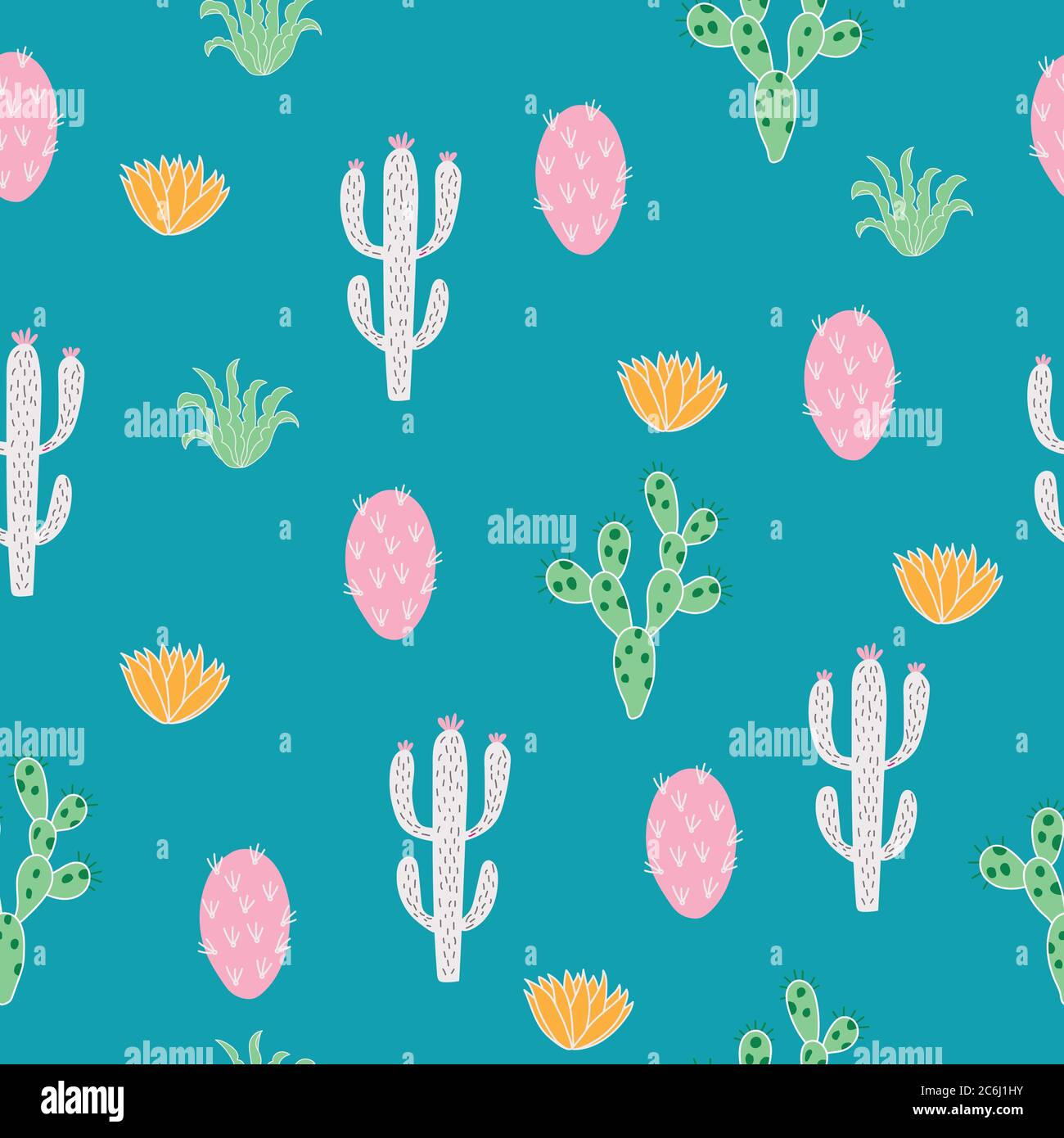 Cactus vector Seamless Pattern Stock Vector Image & Art - Alamy