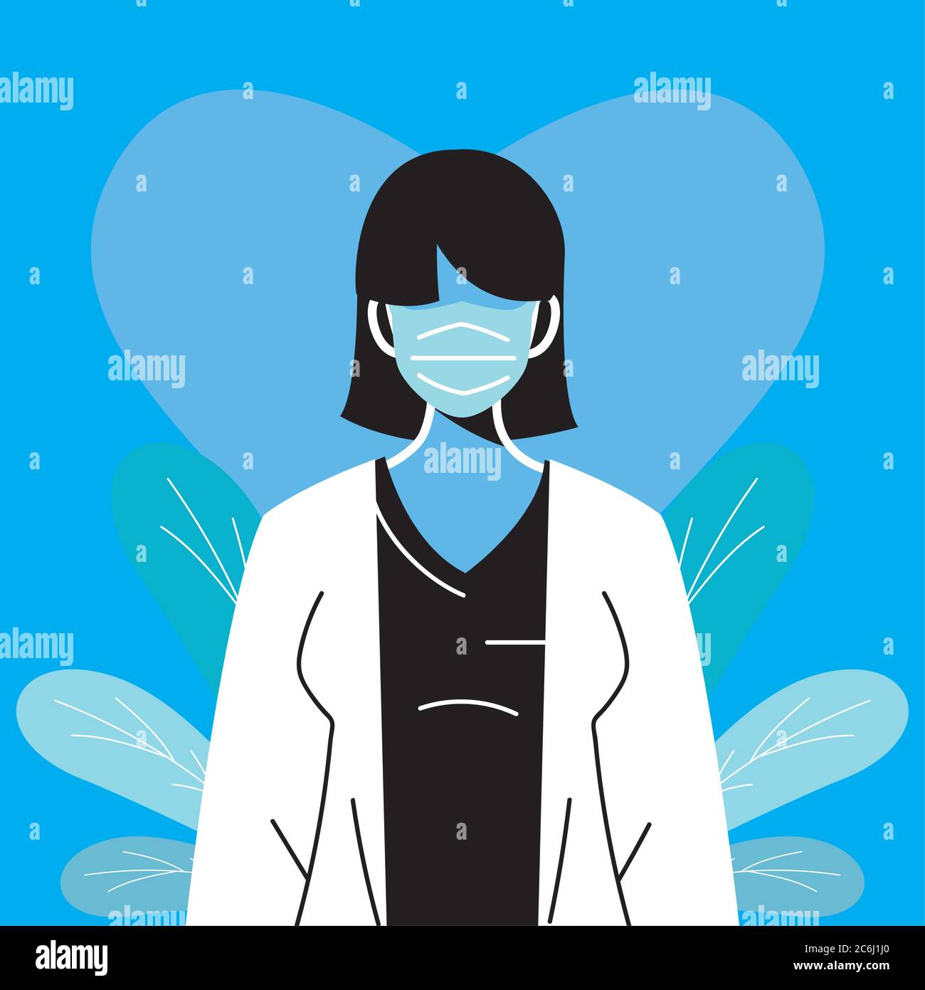Wearing hygiene cap Stock Vector Images - Alamy