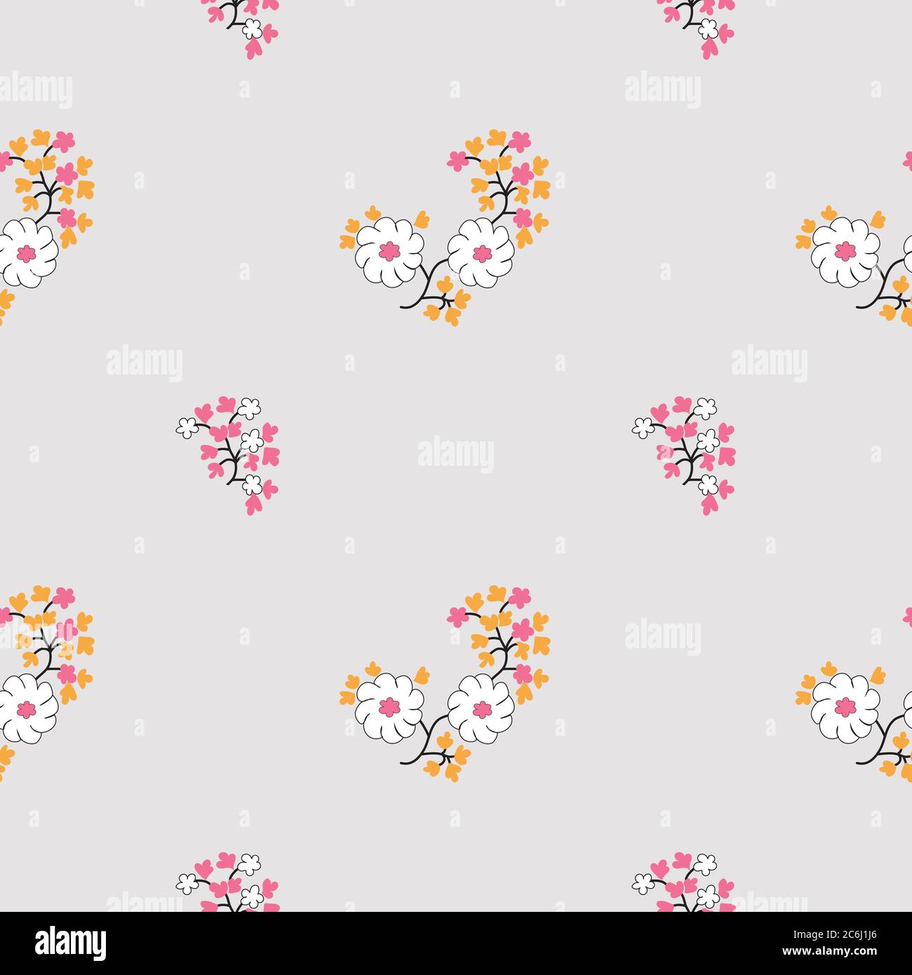 Floral Vector Seamless Pattern Stock Vector Image And Art Alamy
