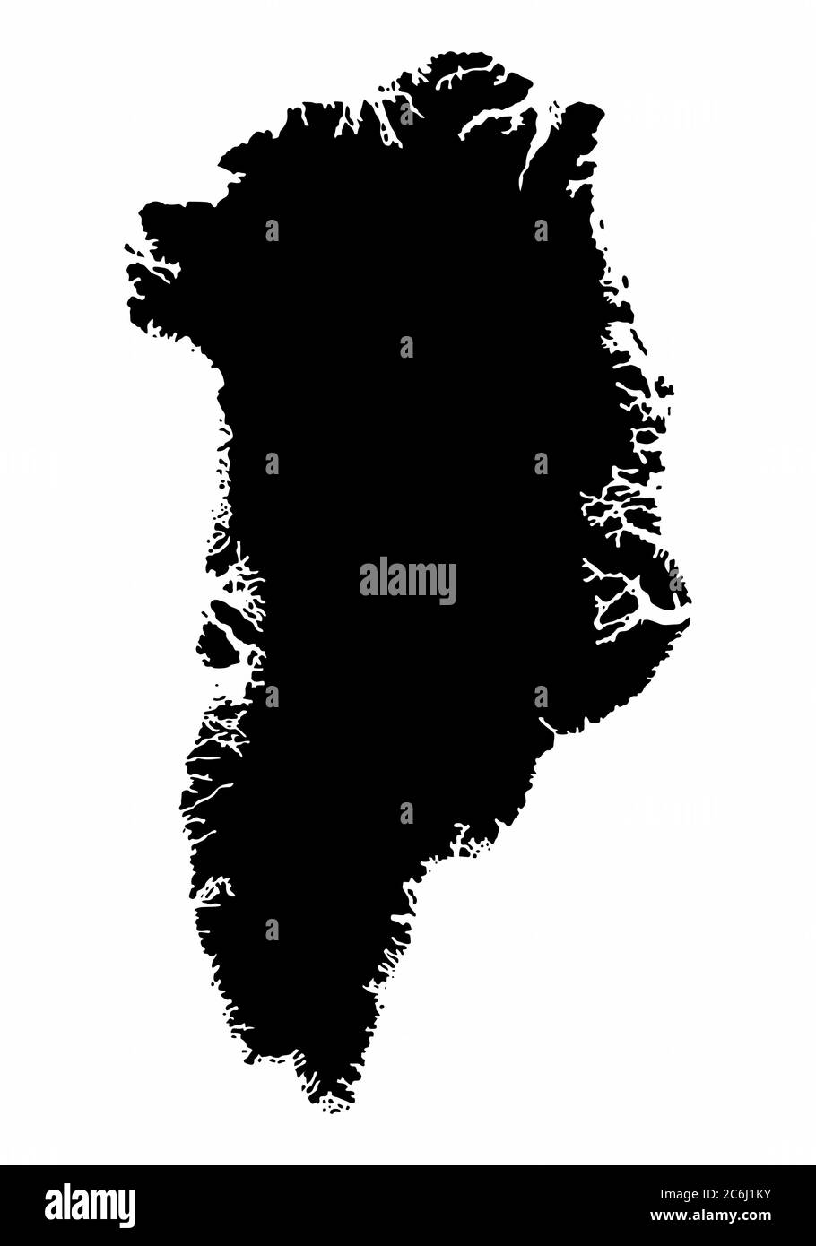 Detailed map greenland black hi-res stock photography and images - Alamy