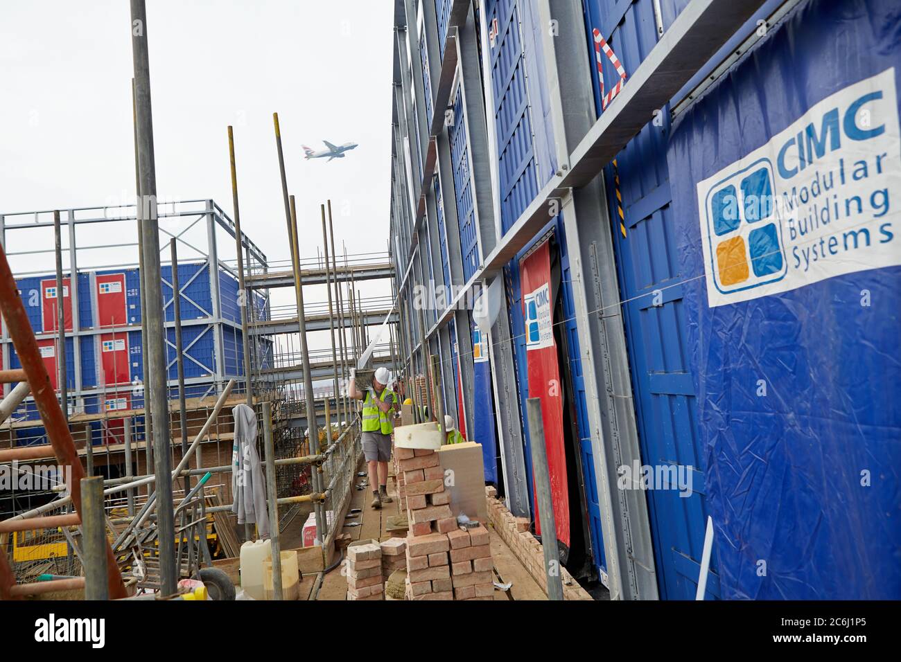 Construction Site, modular building Stock Photo - Alamy
