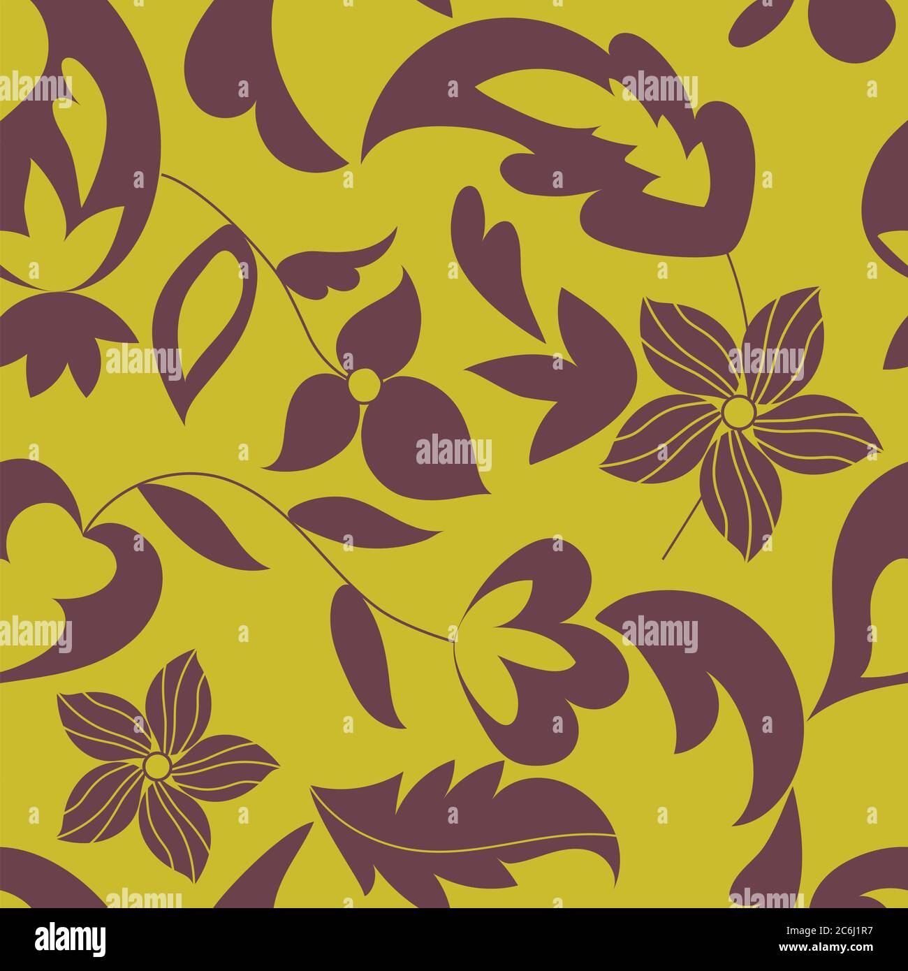 Floral Vector Seamless Pattern Stock Vector Image And Art Alamy