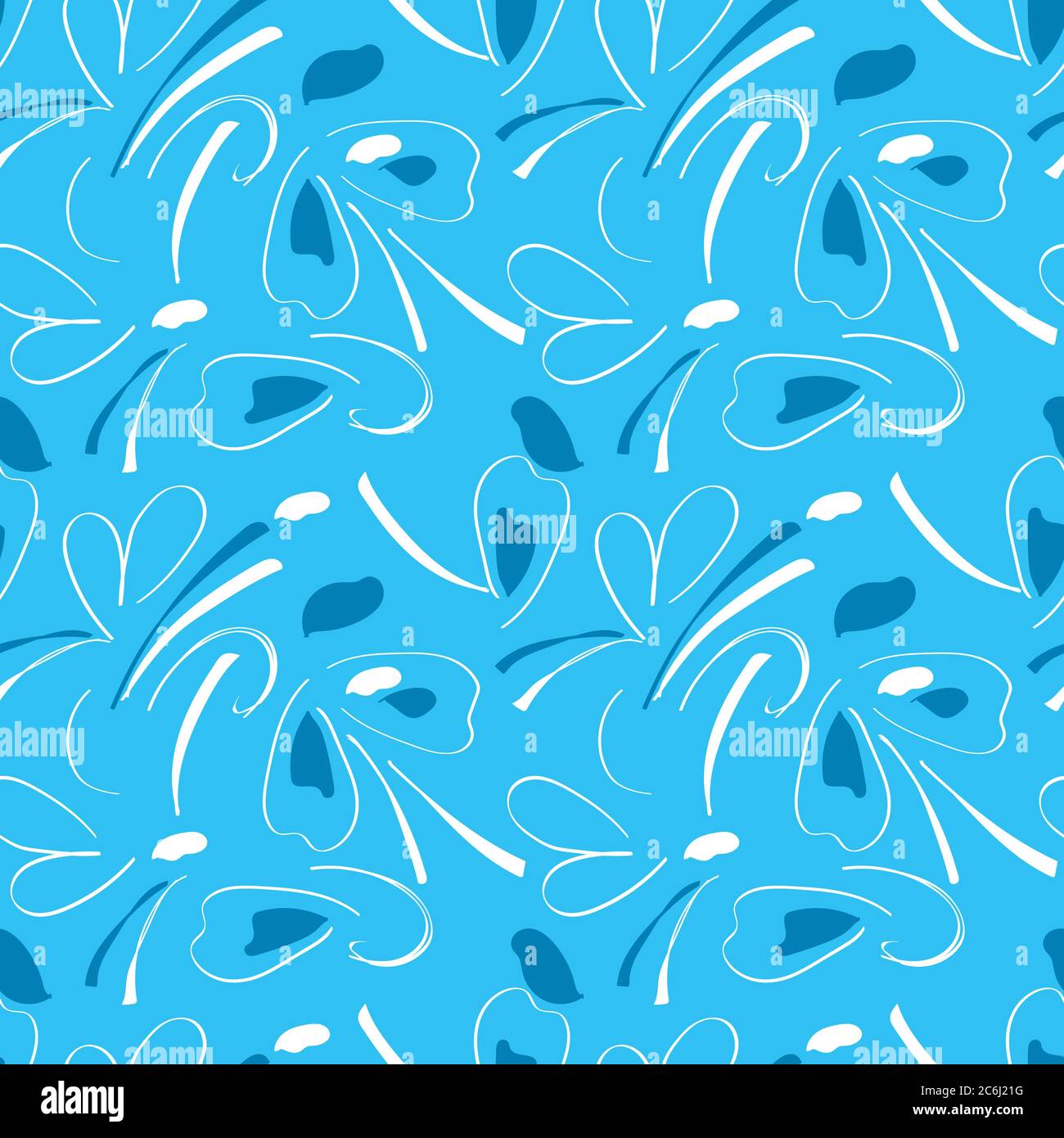 Organic shapes leaves seamless Stock Vector Images - Alamy