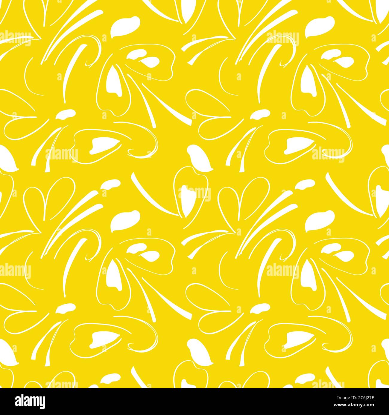 Vibrant floral seamless pattern Cut Out Stock Images & Pictures - Alamy