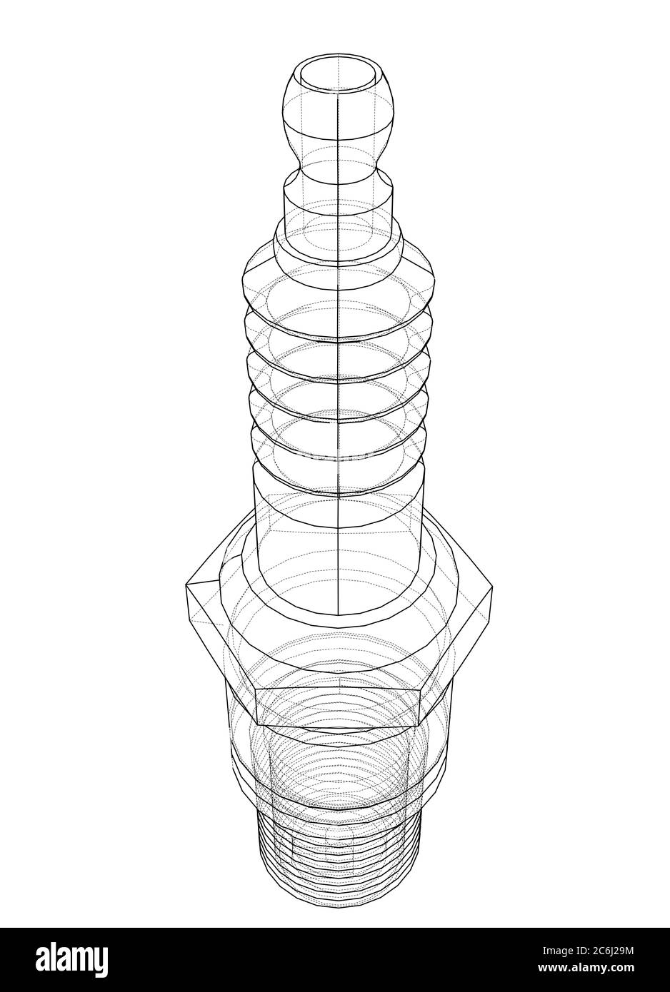 Spark plug drawing Black and White Stock Photos & Images - Alamy