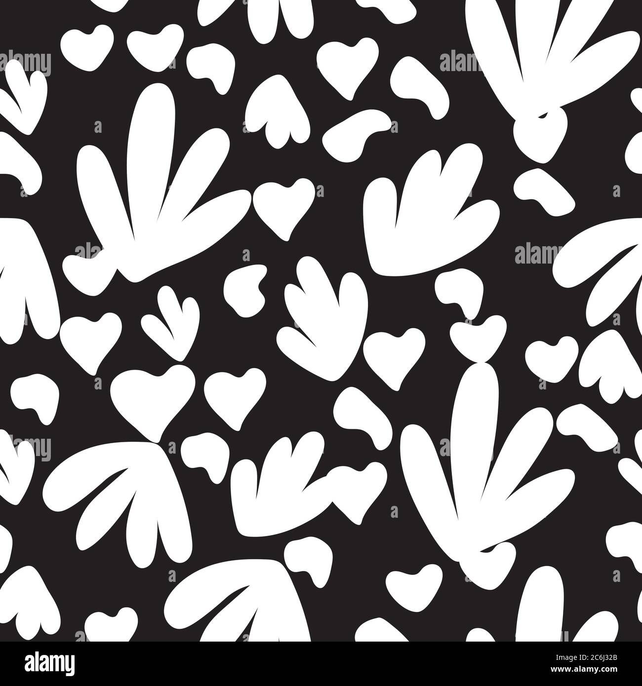 Abstract organic shapes textured Black and White Stock Photos & Images ...