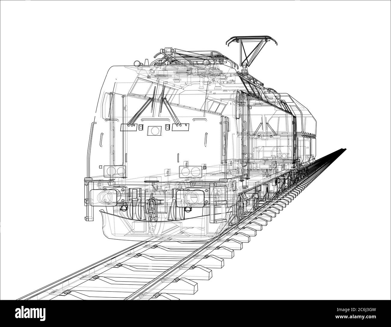 Modern train concept Stock Photo - Alamy