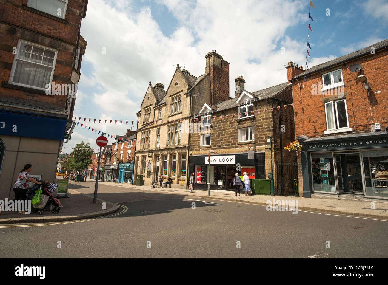 Buildings and shops in Belper, Derbyshire, UK Stock Photo - Alamy
