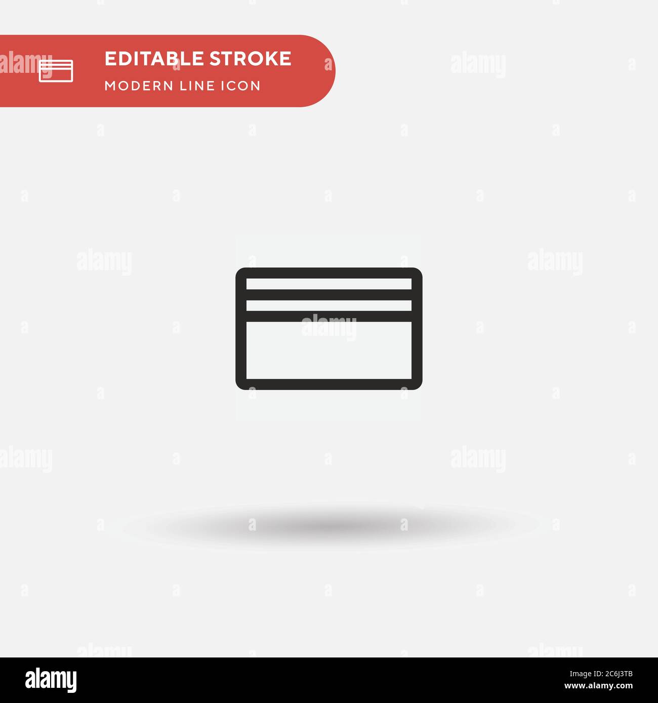 Credit Card Simple vector icon. Illustration symbol design template for ...