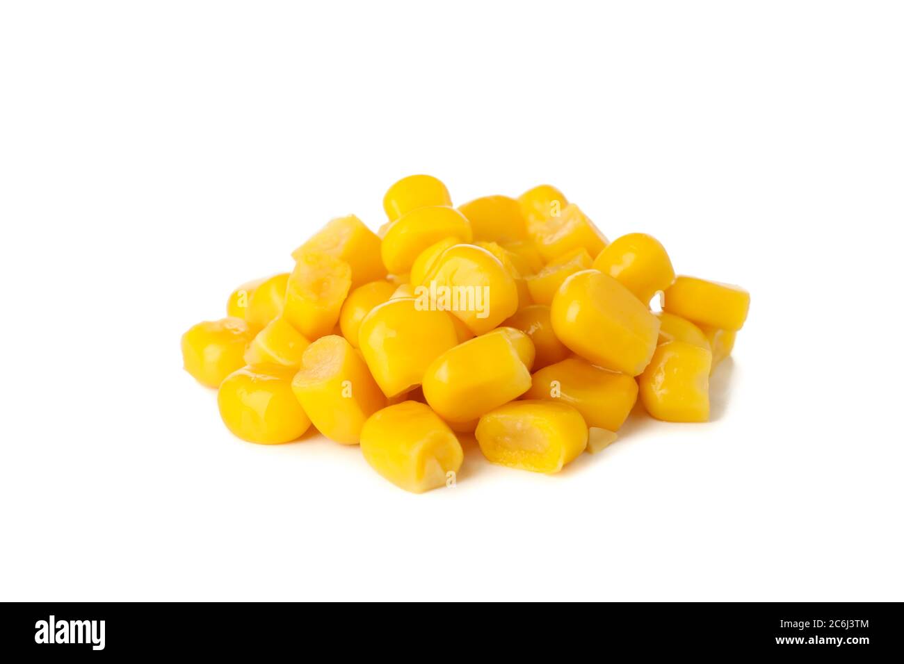Fresh corn seeds isolated on white background Stock Photo - Alamy