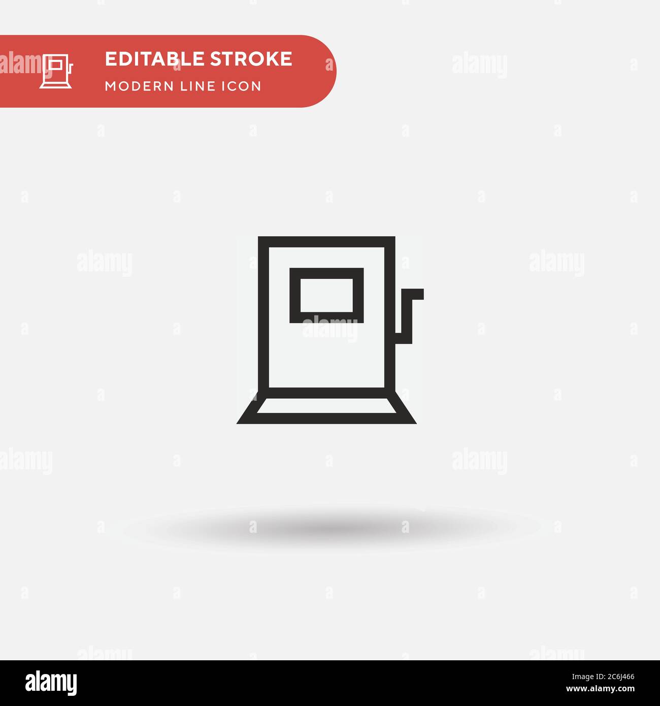 Fuel Station Simple vector icon. Illustration symbol design template ...