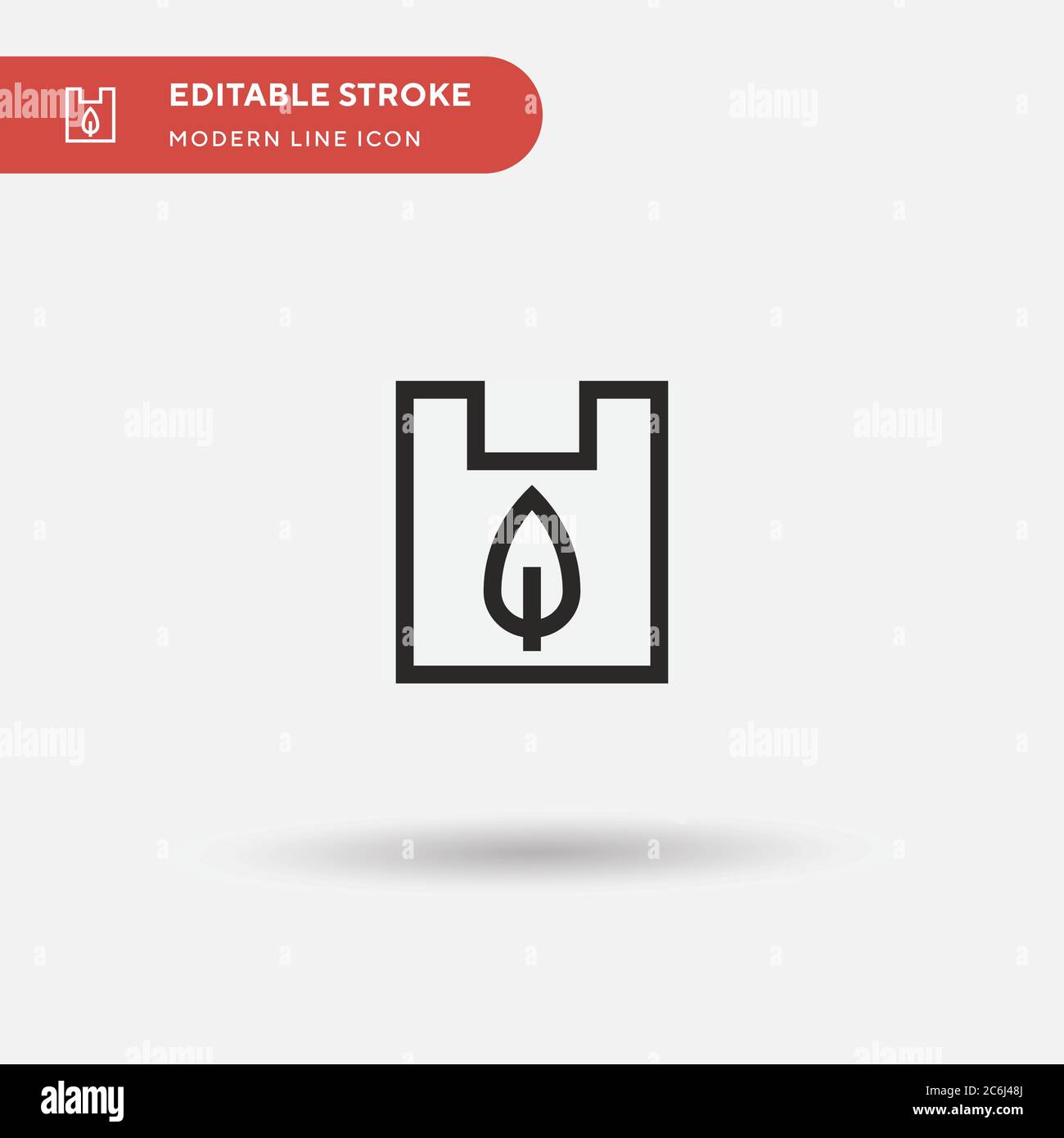 Plastic Simple vector icon. Illustration symbol design template for web ...