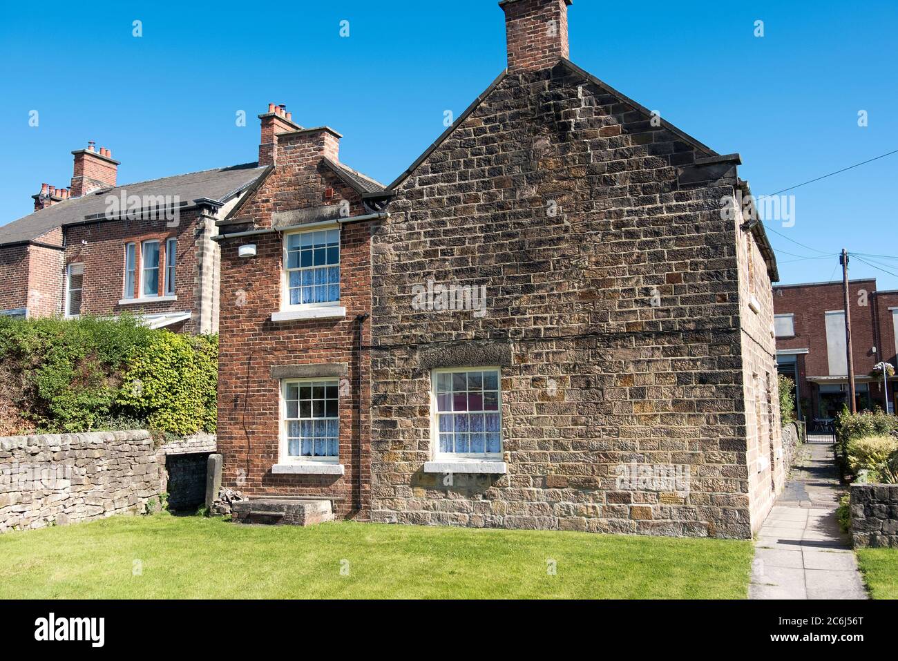 Traditional Derbyshire town homes Stock Photo - Alamy
