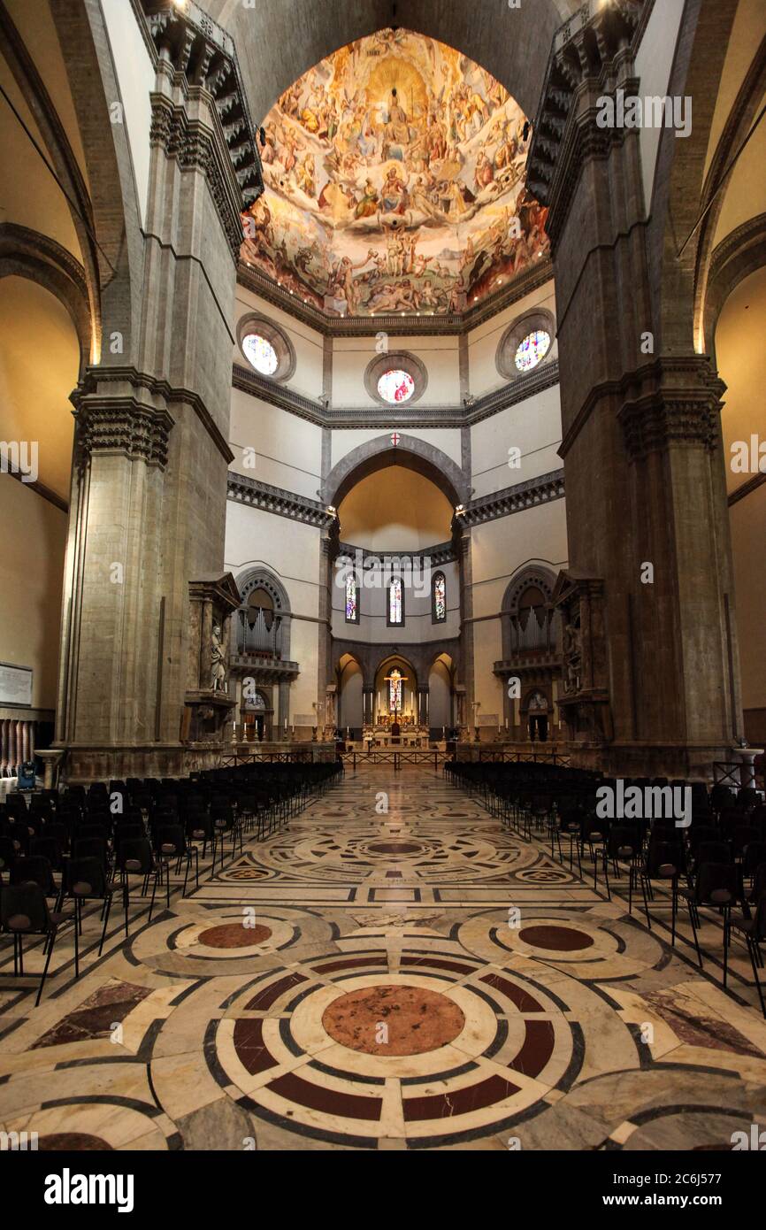 Florence Cathedral Dome Inside High Resolution Stock Photography and ...