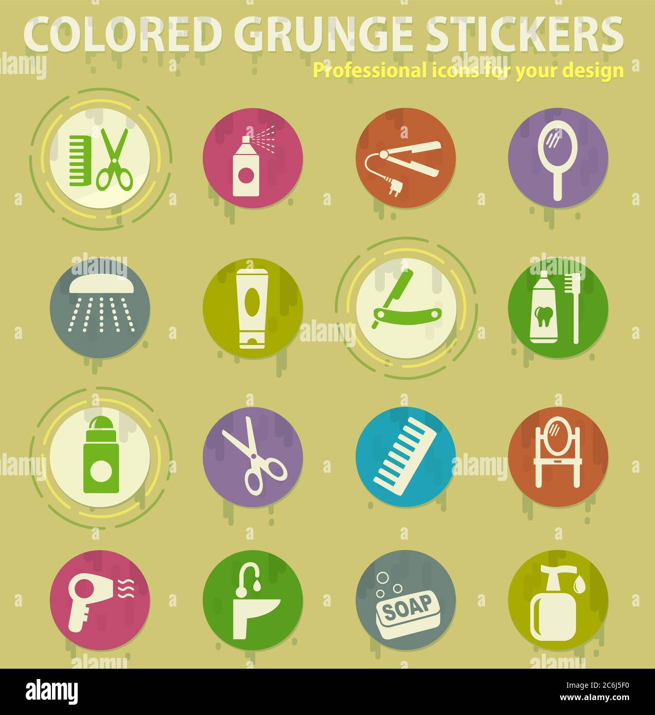 Personal hand hygiene spray Stock Vector Images - Alamy