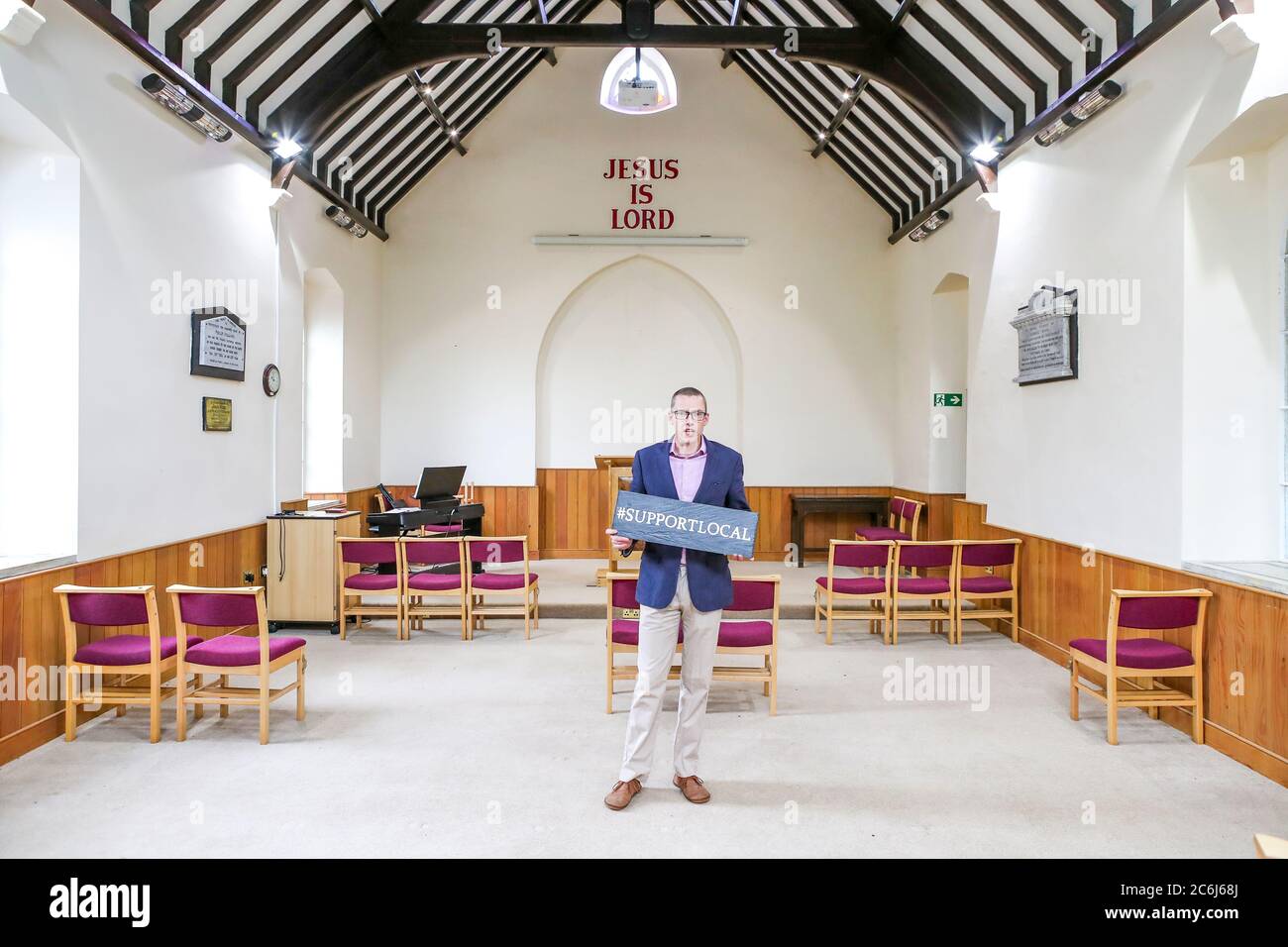 Matt Rees - Pastor. St Briavels Chapel Stock Photo - Alamy