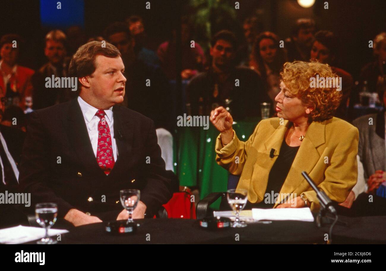 3 nach 9, Talkshow, Deutschland seit 1974, Moderatorin Lea Rosh (?) mit ...