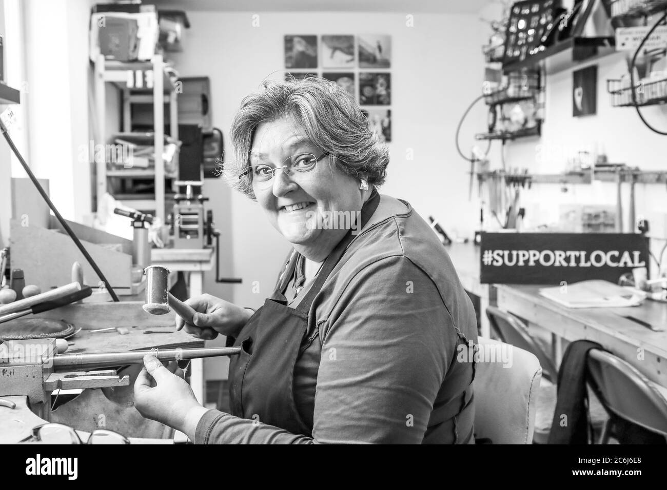 Ann Skehel - Wye Made - Silversmith, artist and tutor Stock Photo - Alamy