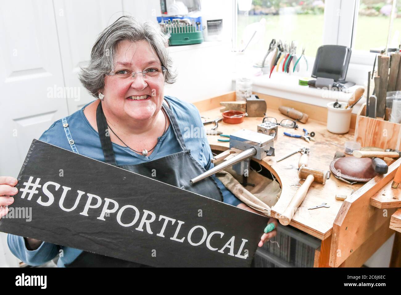 Ann Skehel - Wye Made - Silversmith, artist and tutor Stock Photo - Alamy