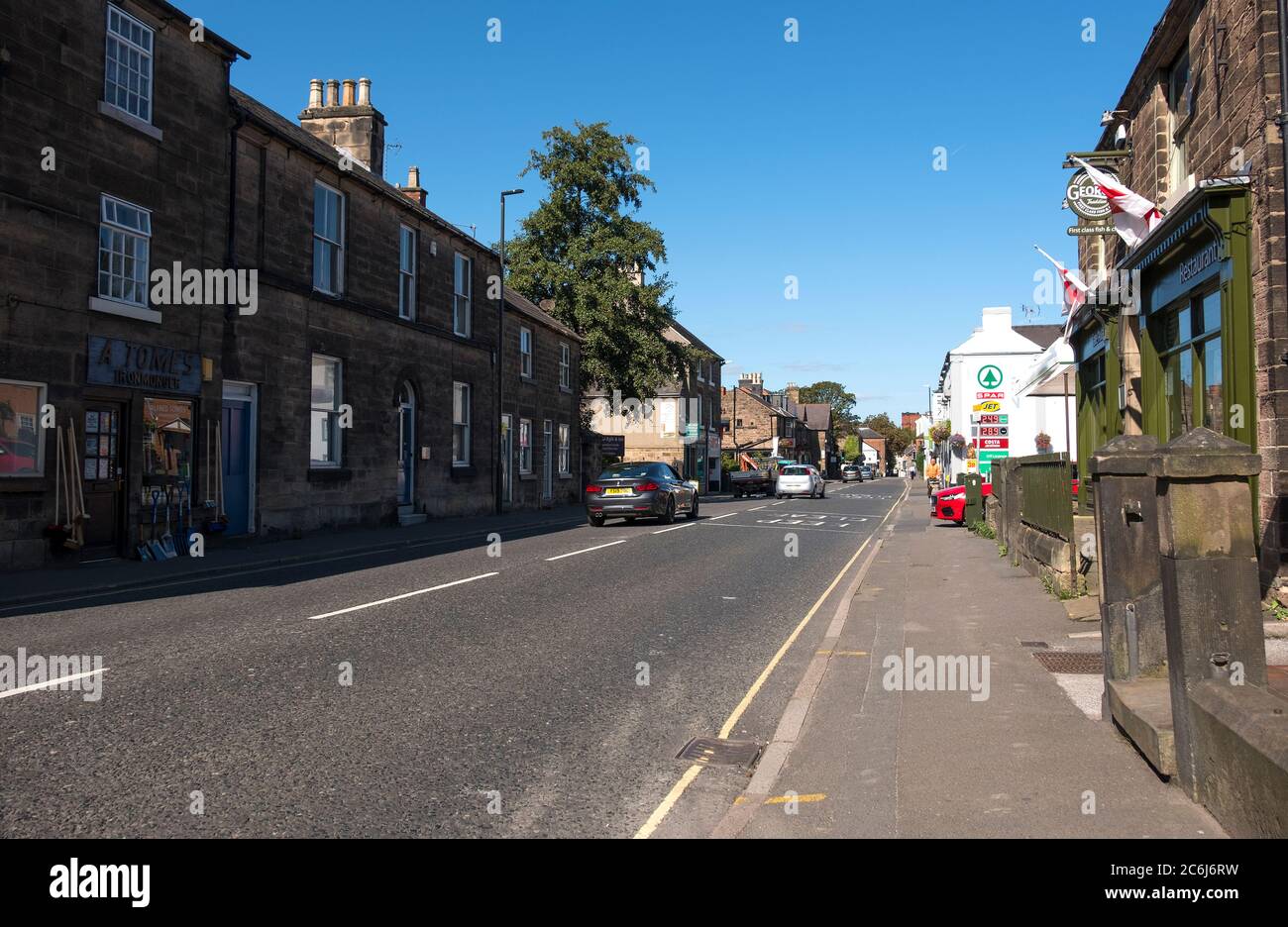 Buildings and shops in Belper, Derbyshire, UK Stock Photo - Alamy