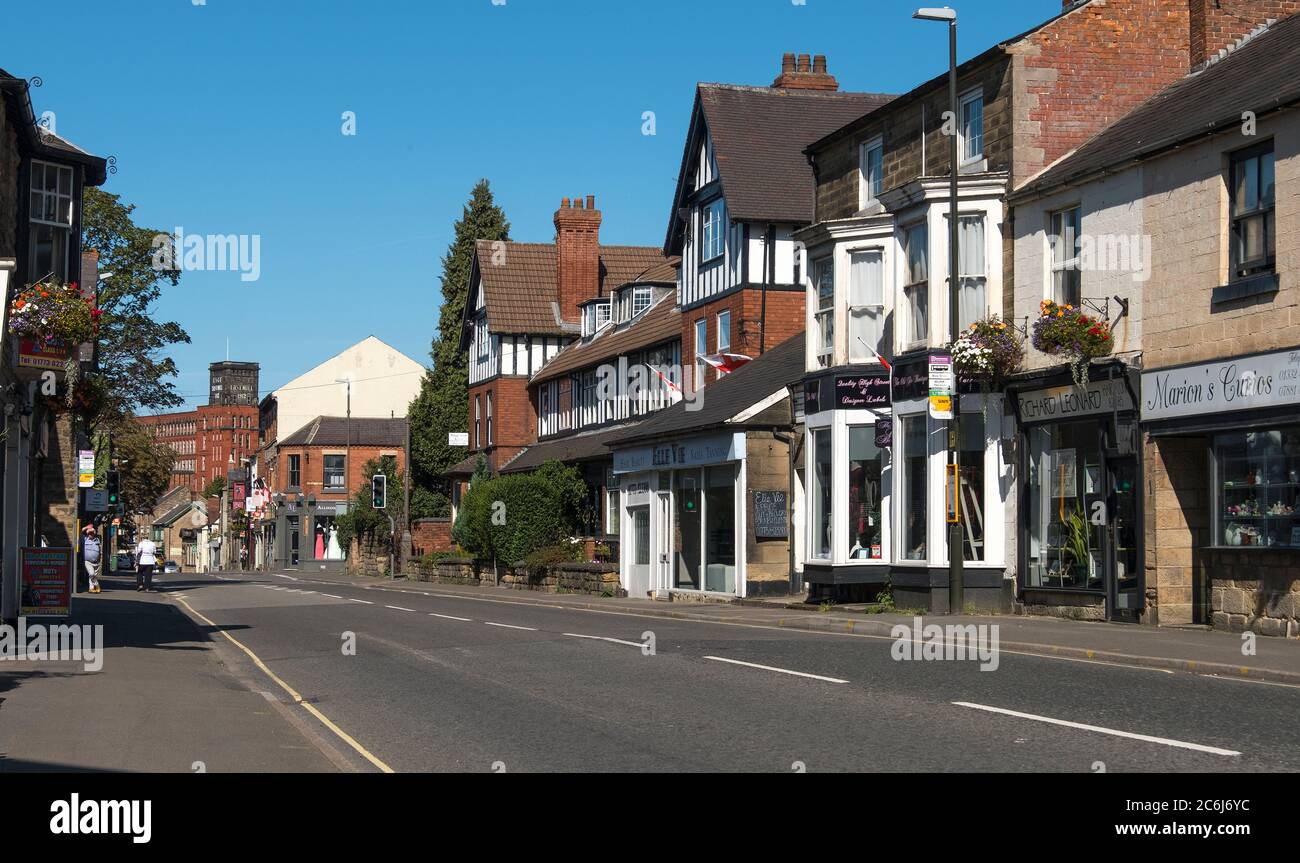 Buildings and shops in Belper, Derbyshire, UK Stock Photo - Alamy