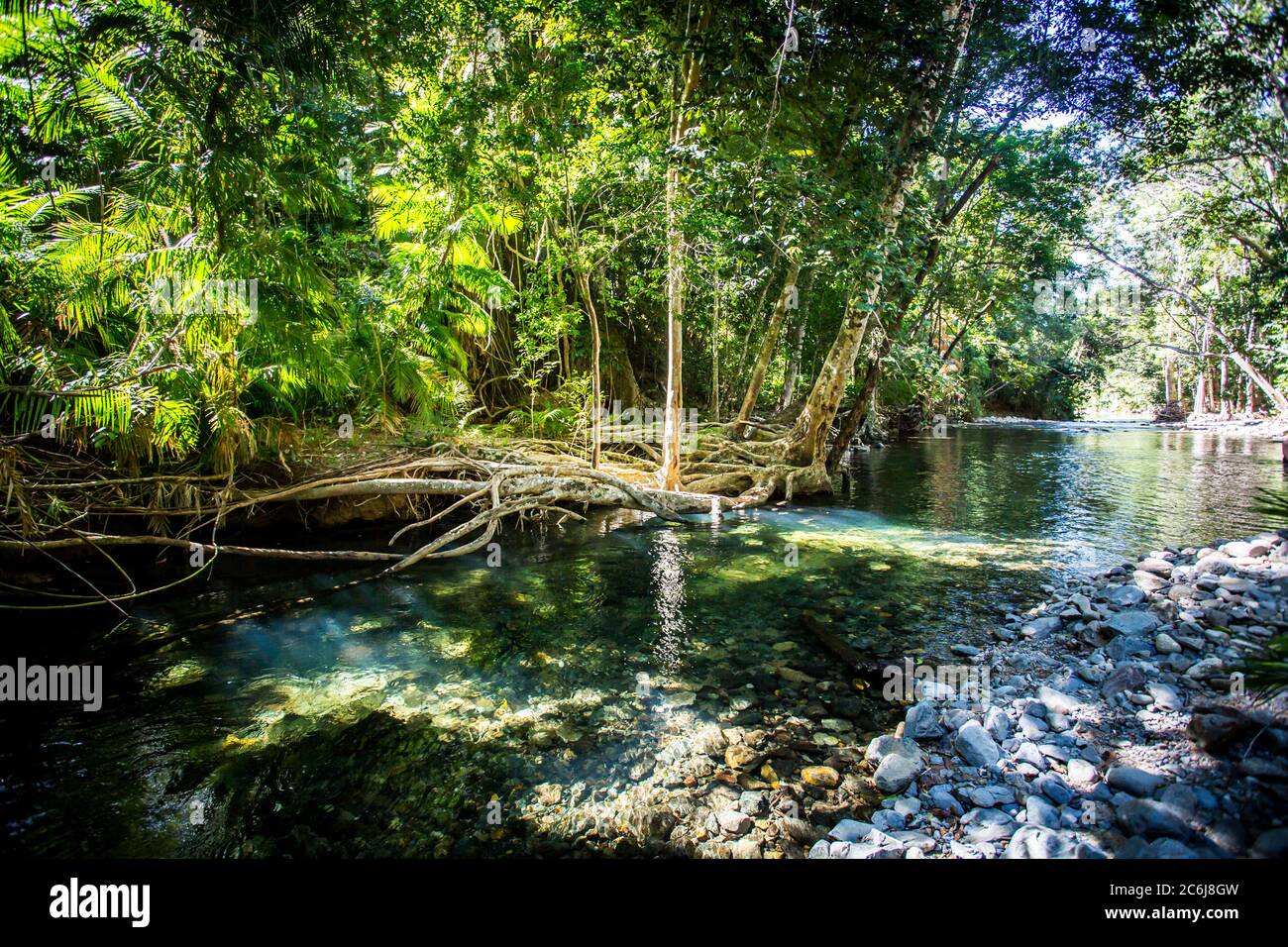 Daintree river crossing hi-res stock photography and images - Alamy