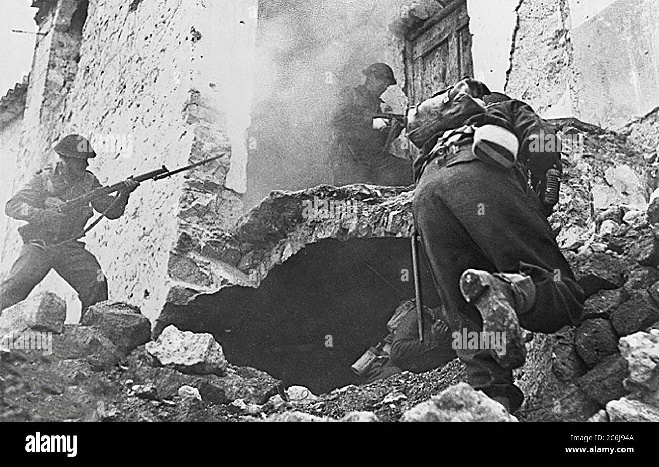 BATTLE OF MONTE CASSINO 1944 Stock Photo - Alamy