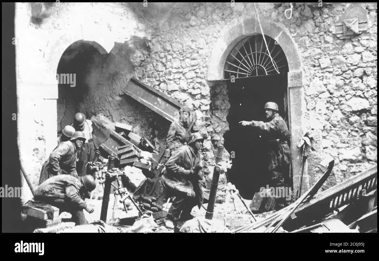 BATTLE OF MONTE CASSINO 1944 Stock Photo - Alamy