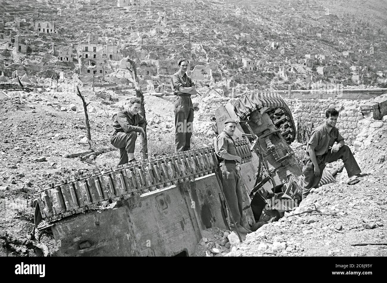 BATTLE OF MONTE CASSINO 1944 Stock Photo - Alamy