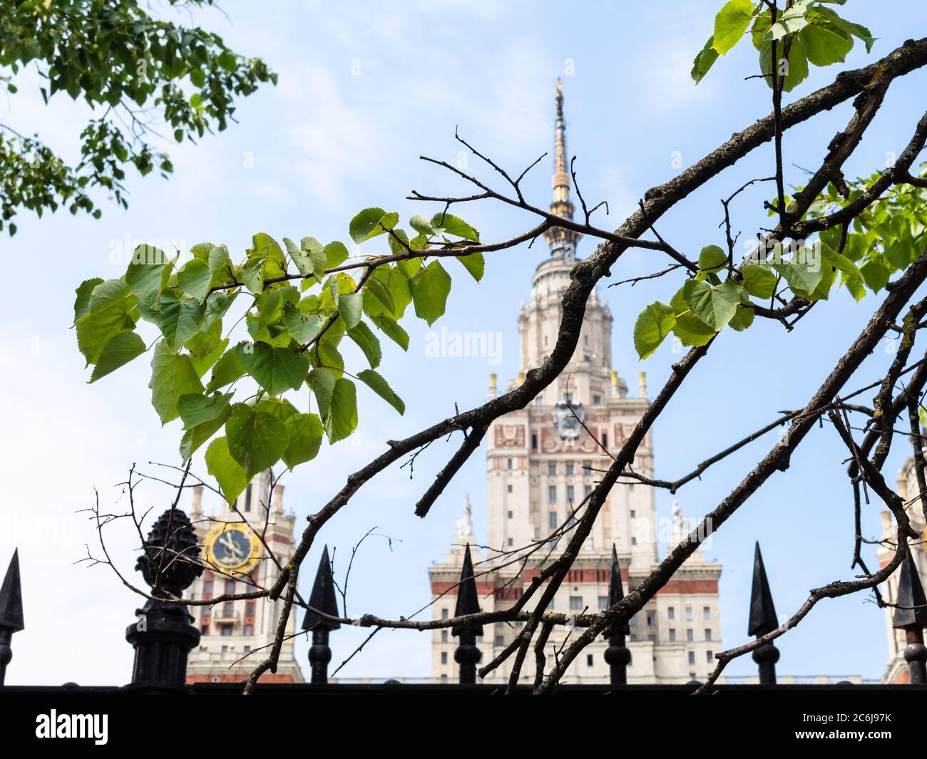 View over garden fence hi-res stock photography and images - Alamy