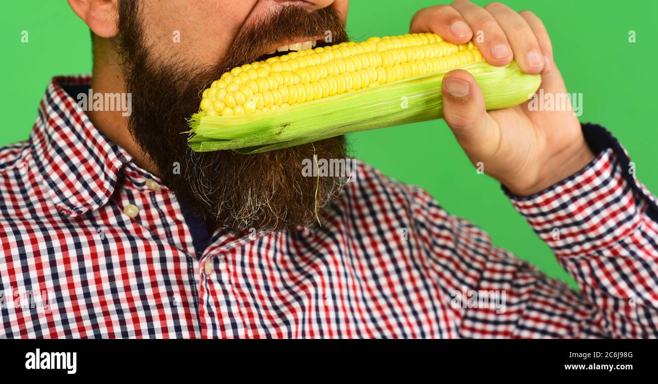 Corn Cob Bite High Resolution Stock Photography and Images - Alamy