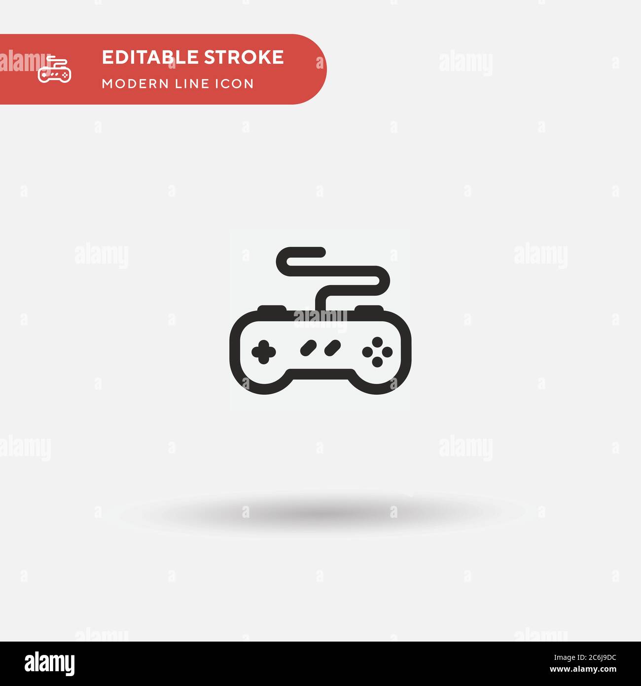 Joystick Simple vector icon. Illustration symbol design template for ...