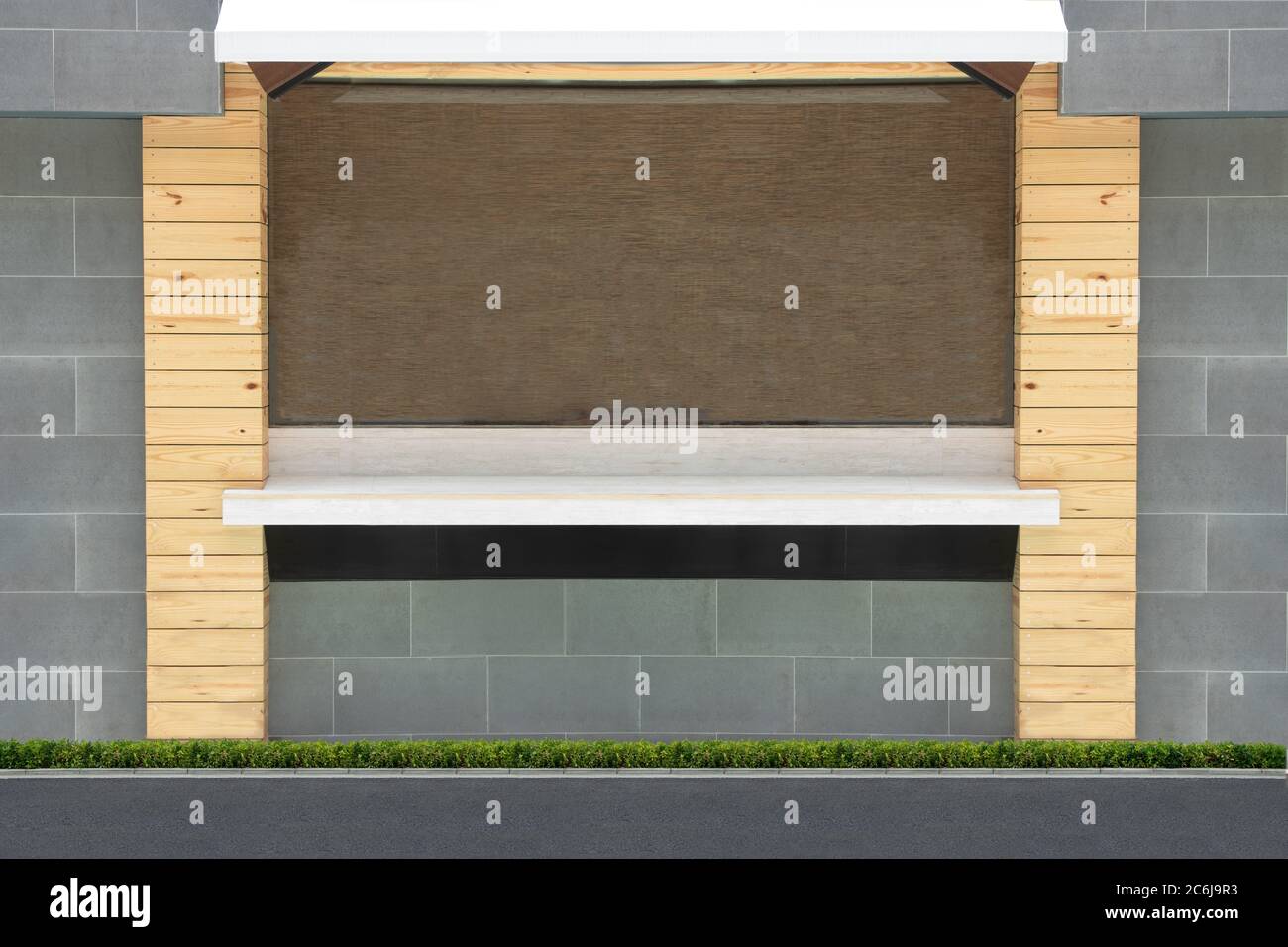 Shop Boutique Store Front with Big Window and Place for Name Stock ...