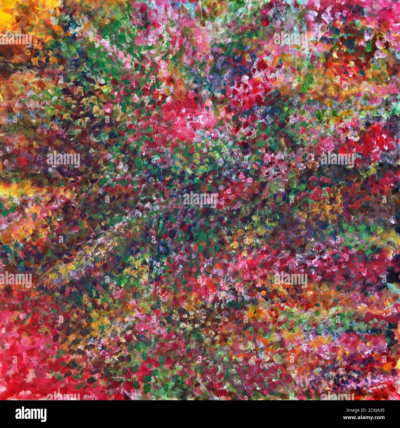 Abstract colorful painting, acryl on paper Stock Photo - Alamy