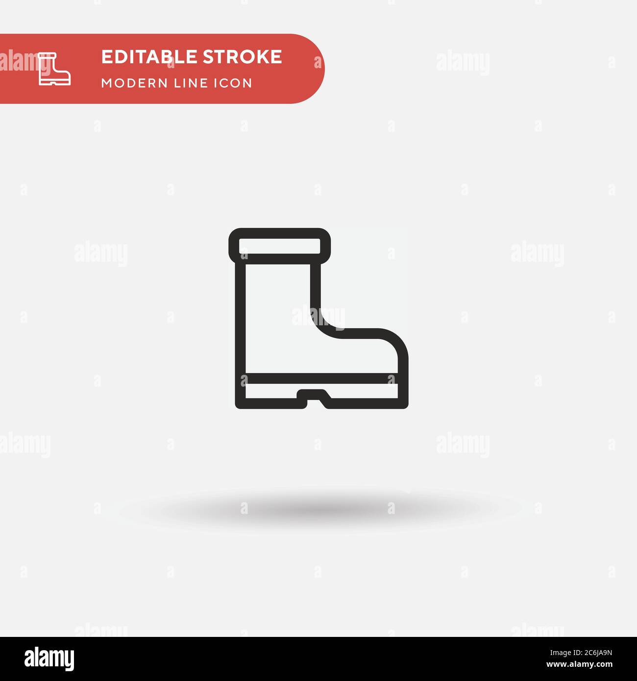 Boot Simple vector icon. Illustration symbol design template for web ...