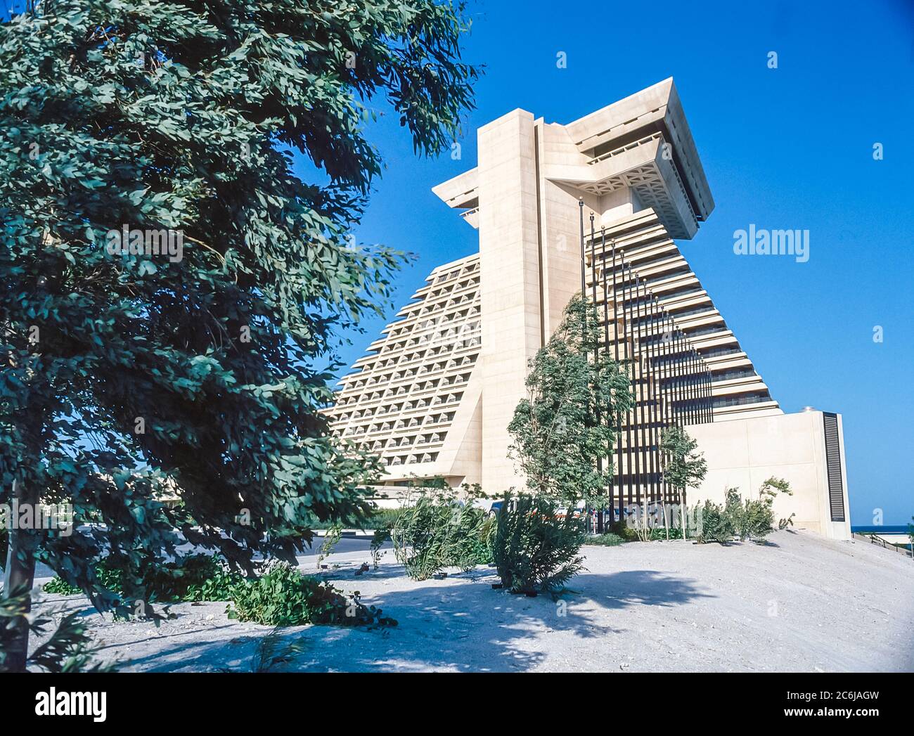 The Arabian sea Gulf state of Qatar around 1981-82 seen here with the ...