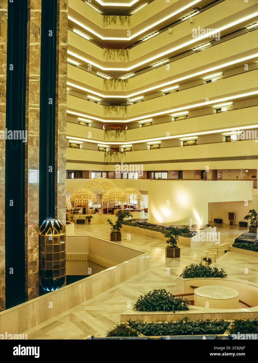 The Arabian sea Gulf state of Qatar around 1981-82 seen here with the ...