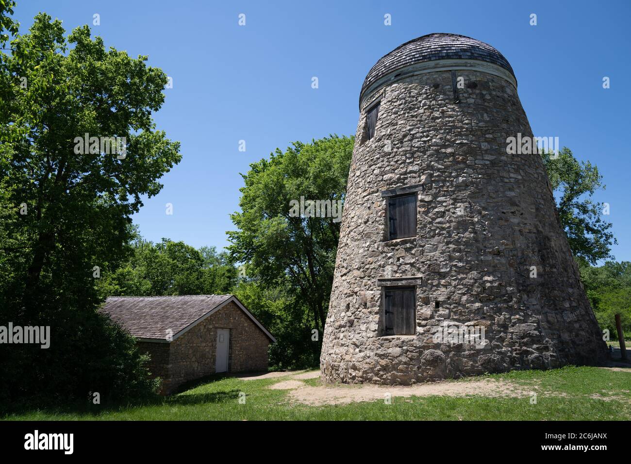 The abandoned Seppmann Mill in Minneopa State Park was an old flour ...