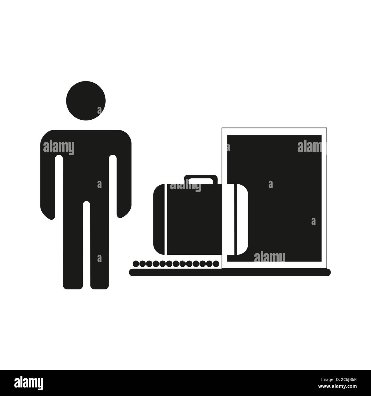 Customs and border protection inspection Stock Vector Images - Alamy