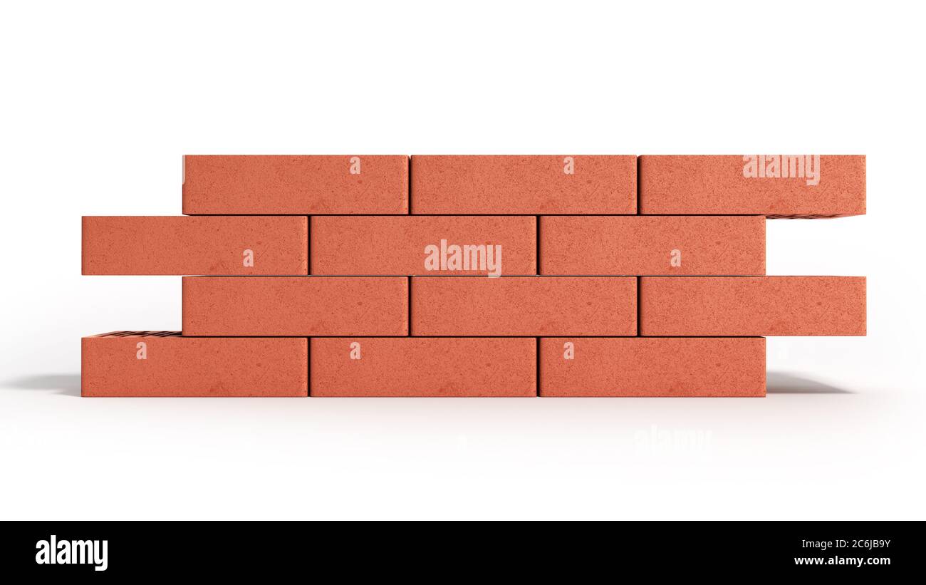 3d render layers brick hi-res stock photography and images - Alamy