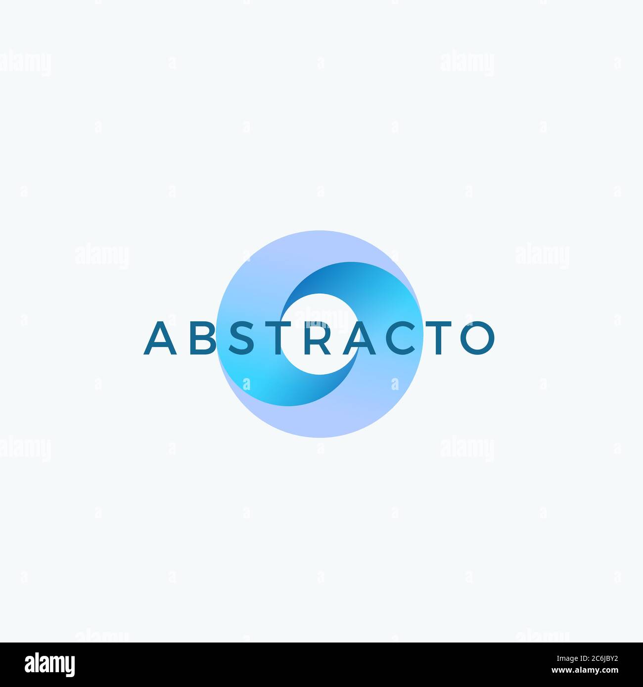 Loop Circle Abstract Vector Sign, Emblem or Logo Template. Modern ...