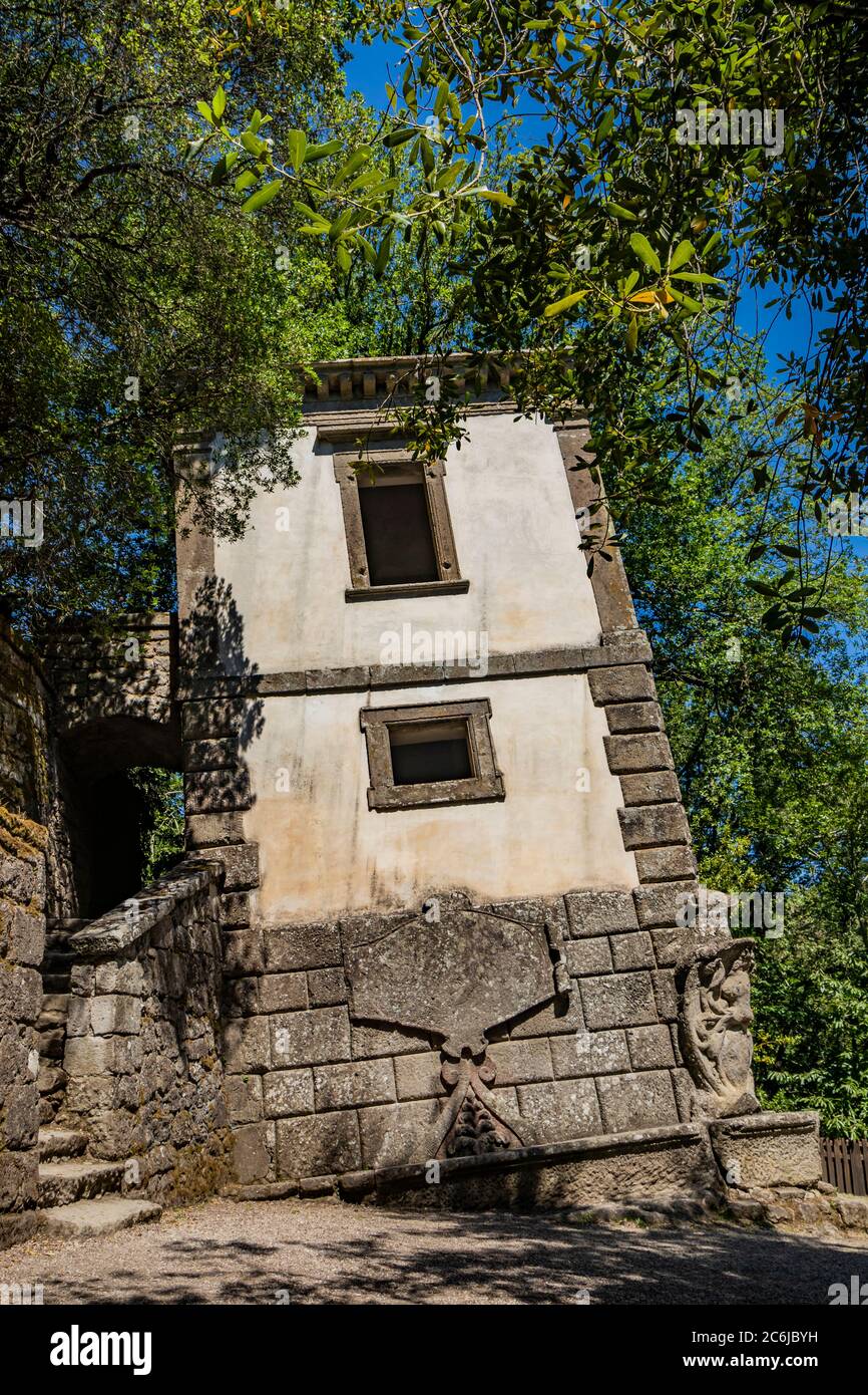 June 28, 2020 - Sacro Bosco (Sacred Grove) or Park of the Monsters of ...