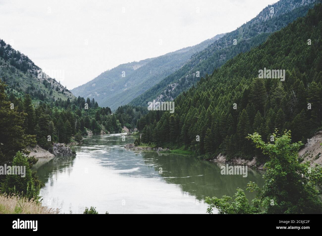 The Snake River, going through Targhee National Forest near Alpine ...