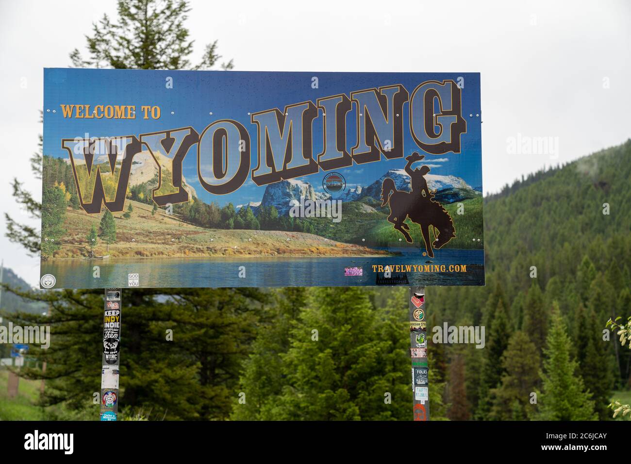 Welcome idaho sign state border hi-res stock photography and images - Alamy