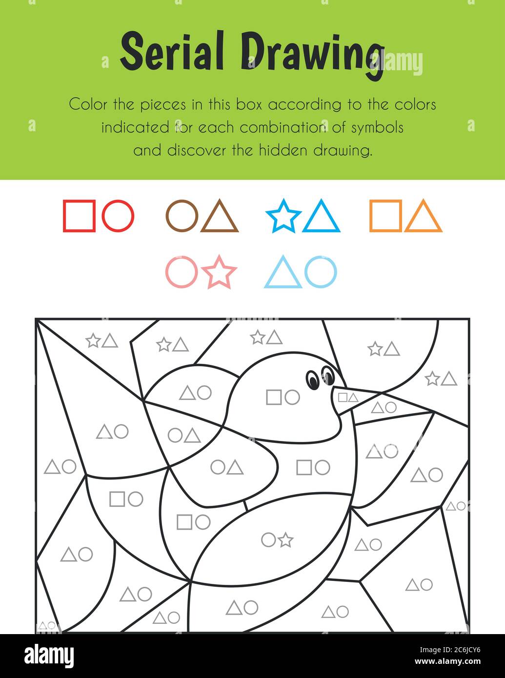 Serial drawing Educational Sheet. Primary module for Attention and ...