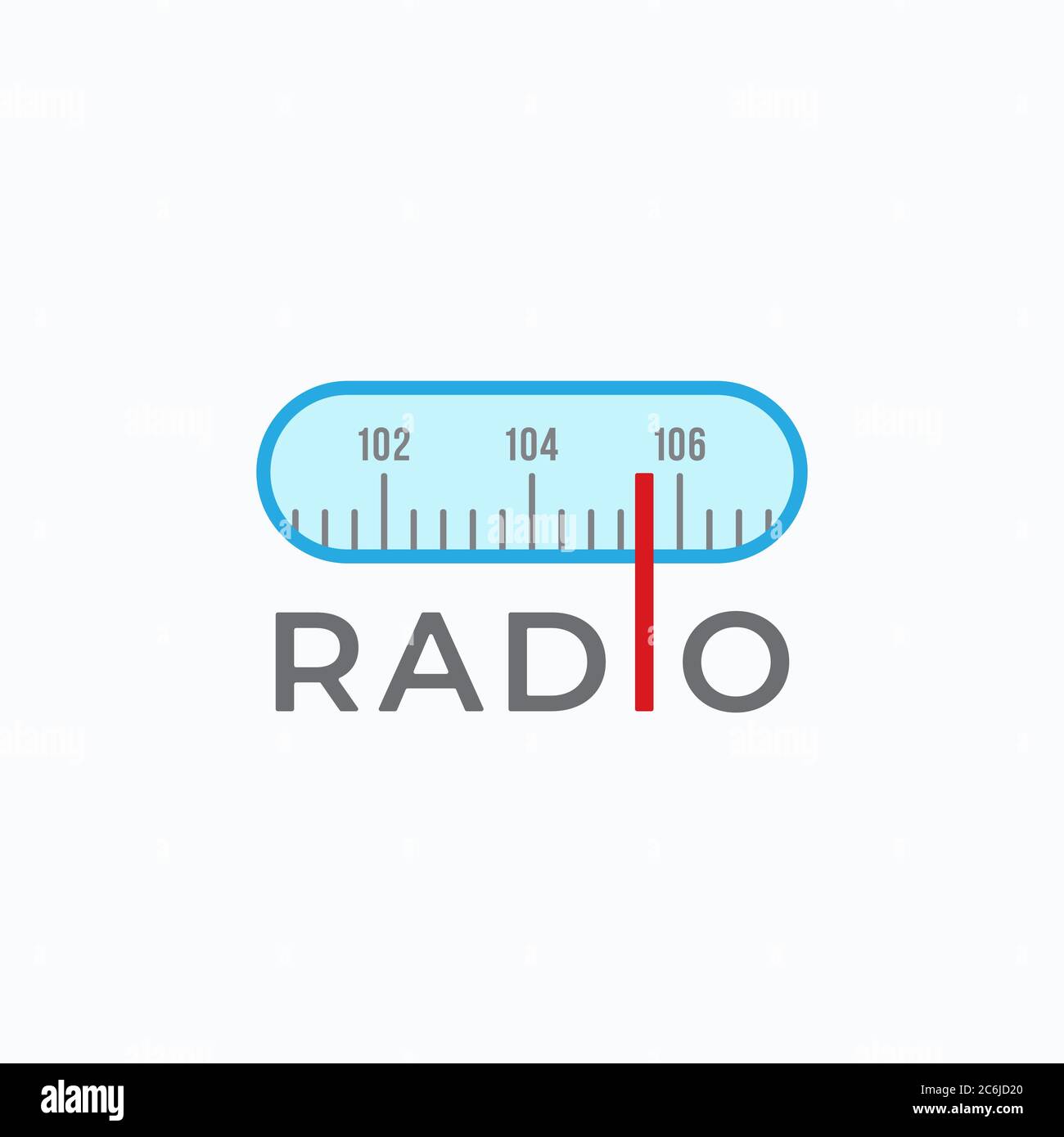 Radio Scale Vector Sign, Symbol or Logo Template. Abstract Logotype ...