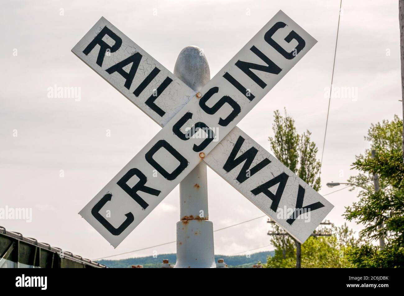 American railroad sign hi-res stock photography and images - Alamy