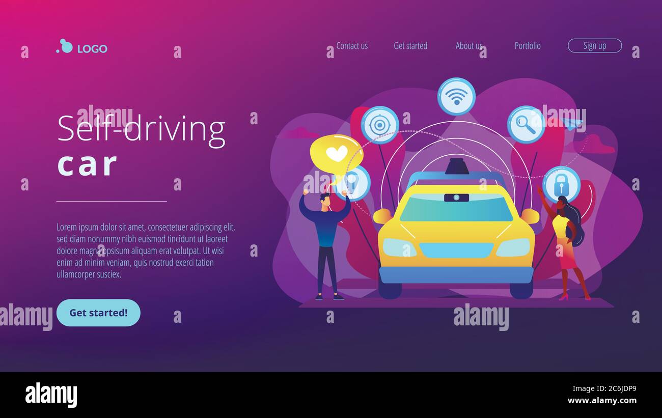 Autonomous driving Stock Vector Images - Alamy